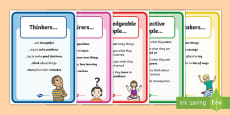 PYP Learner Profile Matching Cards (teacher made)