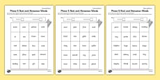 Phase 5 Worksheets - Primary Letters and Sounds - Page 1