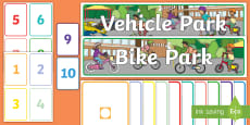 Ten-Frame Bike Park Resource Pack - EYFS Outside Area, Early Years Outside