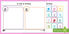 FREE! - B, D, P and Q Desk Cards (teacher made)