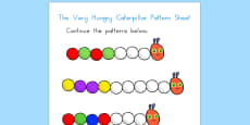 FREE! - Repeating Patterns Worksheet - Foundation Stage