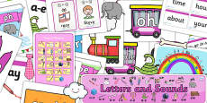 SATPIN Phonics Display Pack - KS1 (teacher made)
