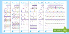 Pencil Control Worksheets - Teaching Resources - Twinkl
