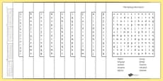 Years 5-6 Spelling List Word Search Pack (teacher made)
