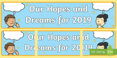 My Hopes and Wishes for 2017 Activity - My Hopes and Wishes for 2016