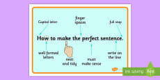Writing Targets on Hands - write, visual aid, prompt, display