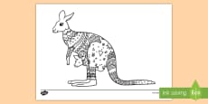 The Rainbow Serpent Colouring Pages
