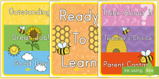 Busy Bee Editable Labels (teacher made)