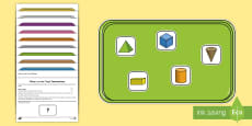 KS2 Nets of 3D Shapes Resources - 3D Shape Nets