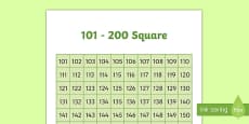 Hundred Number Square - Primary Resources (teacher made)