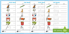 alphablocks, CCVC and CVCC Phoneme Frames (teacher made)