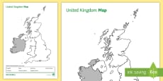 British Isles Major Cities Map Worksheet / Worksheet