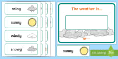 FREE! - Weather Word Mat | Primary Resources (teacher made)