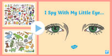 I Spy with My Little Eye Educational Game Worksheet