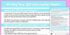 SEN Information Report Planning Frame Primary (teacher made)