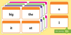 Colored Phase 2 to 5 Tricky Words Flashcards - Colored Phase 2 to 5 Tricky