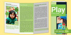 Learning through Play Parent Leaflet (teacher made)