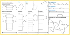 Match the 3D Shape Nets Worksheet - Maths Resource - Twinkl