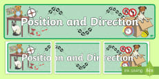 Describe Position, Direction & Movement - Year 1 Maths