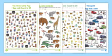 I Spy with My Little Eye Educational Game Worksheet