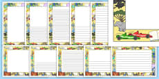 FREE! - Volcano Page Borders Pack - Portrait Page Borders