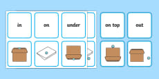 FREE! - Positional Language Word Cards (teacher made)