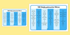 FREE! - Sight Words |100 High Frequency Word Mat | Vocabulary