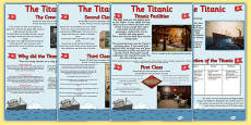 KS1 The Titanic Disaster Differentiated Reading Comprehension Activity