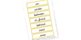 Preposition Treasure Hunt (teacher made) - Twinkl