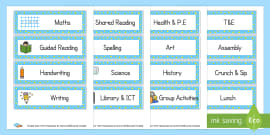 Visual Timetables KS2 - Planning Resources (teacher made)