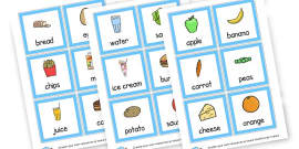 Healthy and unhealthy food flashcards | KS1 and KS2