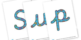 Handwriting Display Lettering (teacher made)