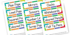 Star Themed Editable Gratnells Tray Labels - tray label