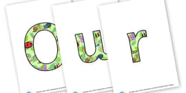 Minibeast Shop - display lettering (teacher made) - Twinkl