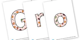 Growing - Letters (Lehrer gemacht) - Twinkl