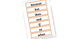 Simple Connectives Worksheet KS1 - Primary Resources