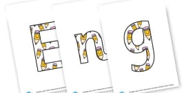 Maths Learning Wall - Display Lettering (teacher made)