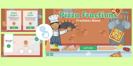 Pizza Fractions PowerPoint (teacher made)