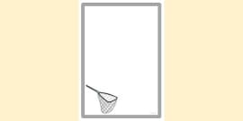 FREE! - Simple Blank Page Border of Fishing | Page Borders