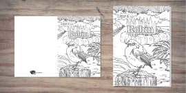 British Garden Birds Colouring Card Set | Twinkl Party