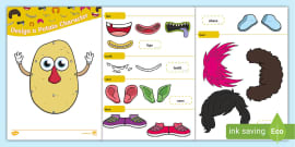 FREE! - Counting Our Body Parts Cut-Out Activity - Twinkl