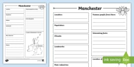 Mountains of the UK Fact File Template (teacher made)