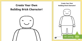 Create Your Own Building Brick Character Challenge Worksheet