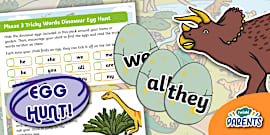 Dinosaur Dig CVC Words Activity