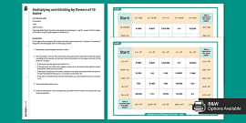 Year 5 Counting in Powers of 10 Place Value Maths Mastery Game