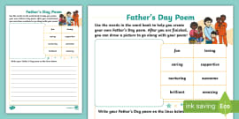 Father's Day Descriptive Writing Worksheet / Worksheet