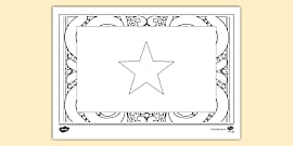 Brazil Flag Mindfulness Colouring Sheet