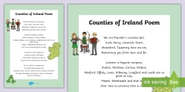 Map of Ireland - Irish Map - Display Resource (teacher made)