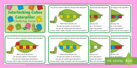 👉 Pattern Snakes Interlocking Cubes Cards (teacher made)