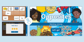 Opposites Photo PowerPoint (teacher made) - Twinkl